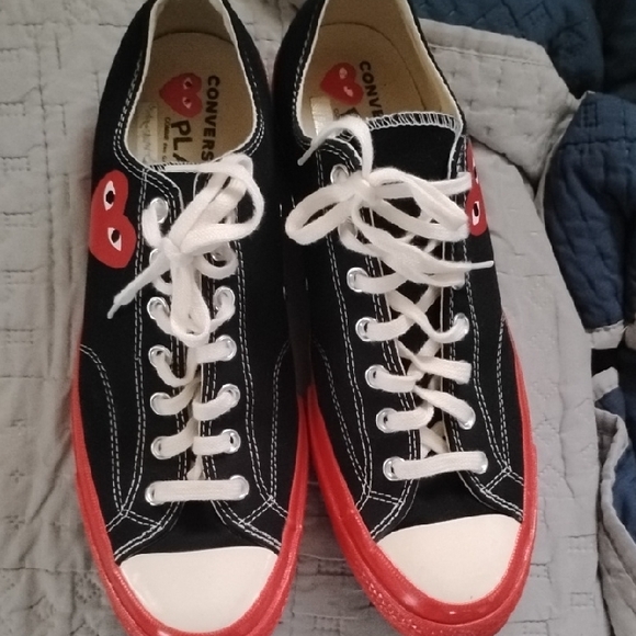 Converse | Shoes | Converse Cdg Red Bottom Low M2 W14 | Poshmark